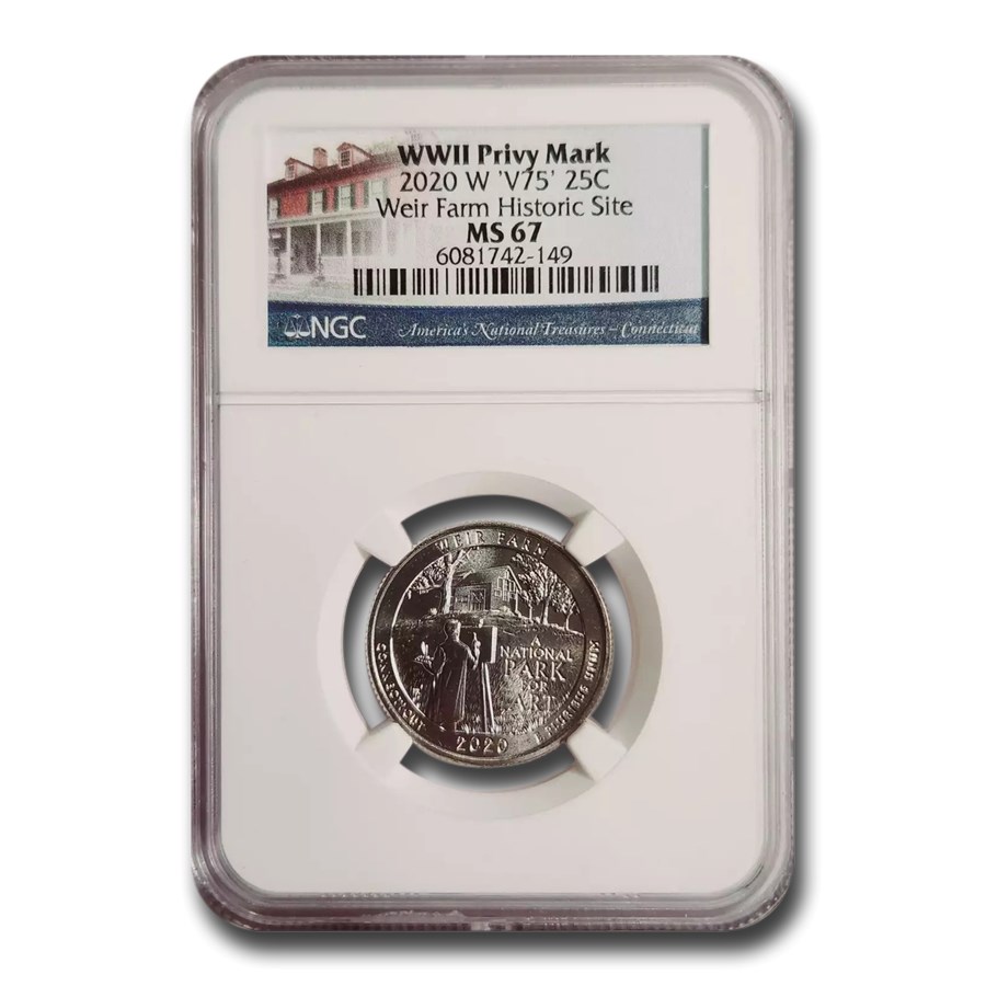 Buy 2020-W ATB Quarter Weir Farm National Historic Site MS-67 NGC | APMEX