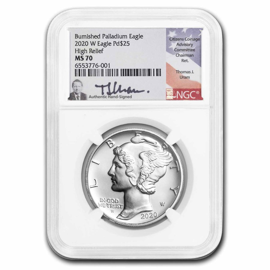 Buy 2020-W Burnished Palladium Eagle MS-70 | APMEX