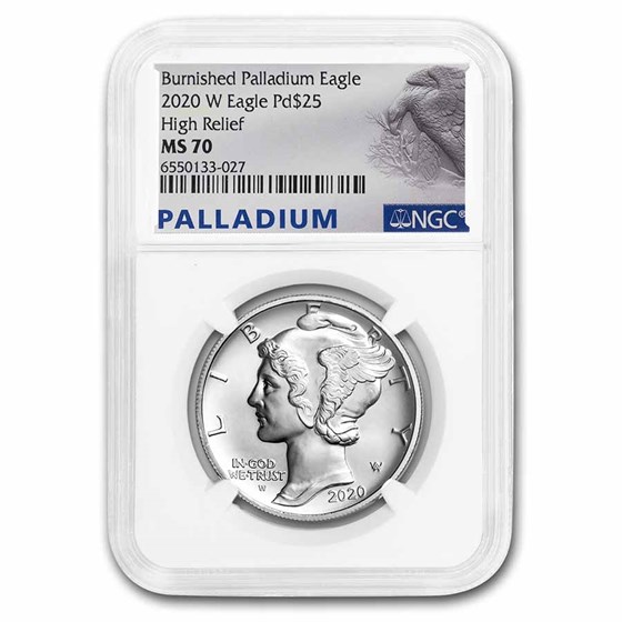 Buy 2020-W Burnished Palladium Eagle MS-70 NGC | APMEX