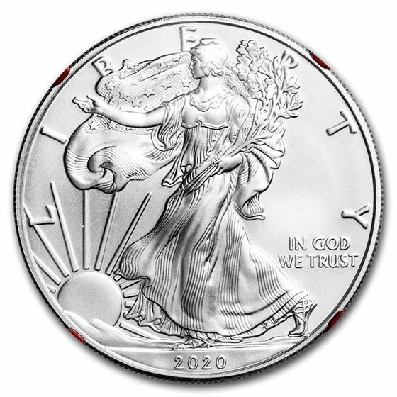 Buy 2020-W Burnished Silver Eagle MS-70 NGC (First Day of Issue) | APMEX