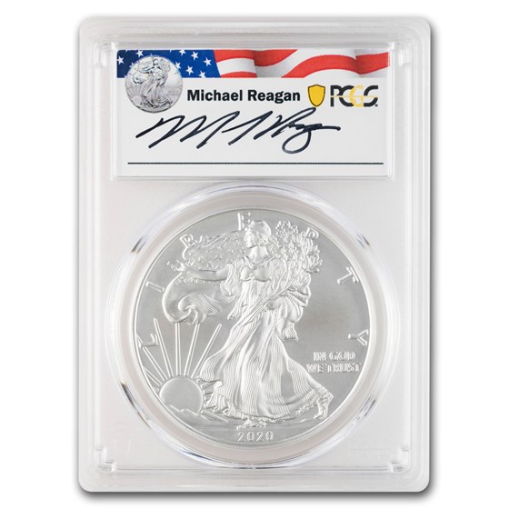 Buy 2020-W Burnished Silver Eagle SP-70 PCGS (Reagan Legacy Series) | APMEX