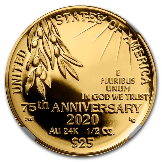 Buy 2020-W Gold World War II Anniversary PF-70 NGC (V75) | APMEX