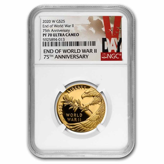 Buy 2020-W Gold World War II Anniversary PF-70 NGC (V75) | APMEX