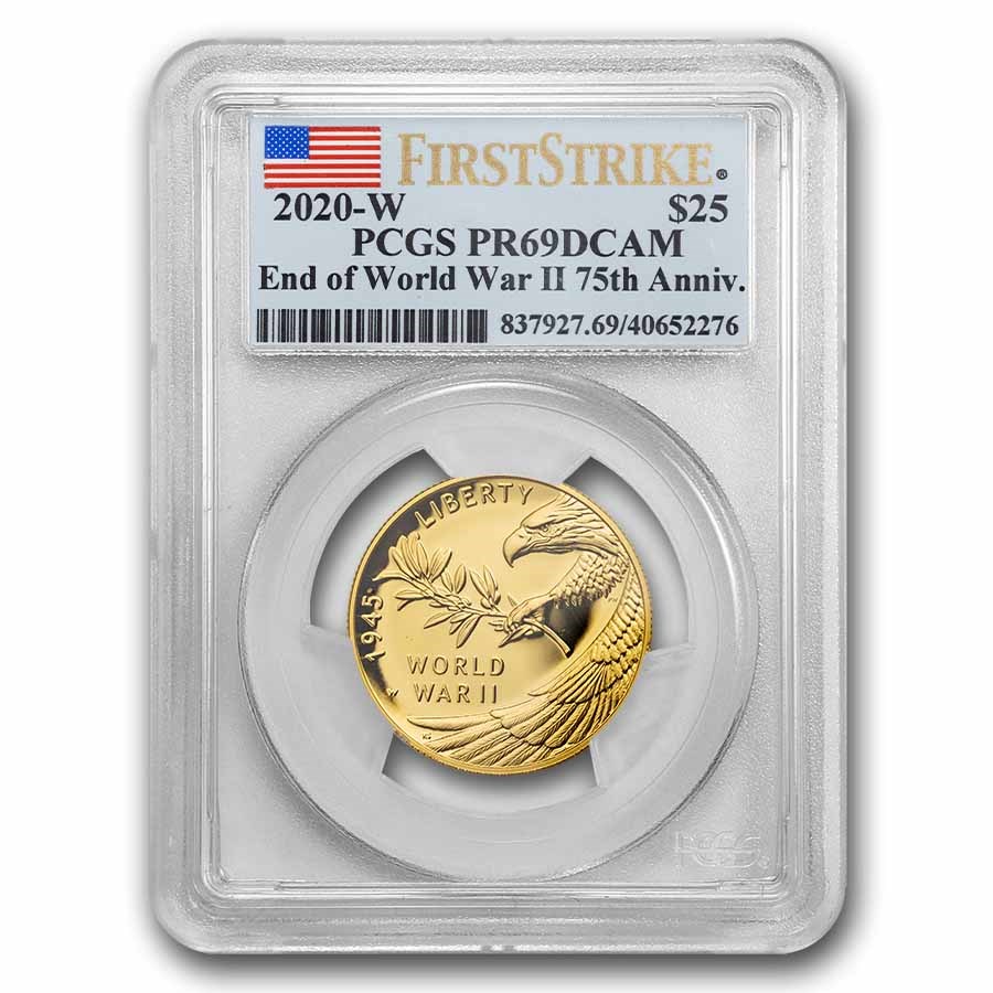 2020-W Gold World War II Anniversary PR-69 PCGS