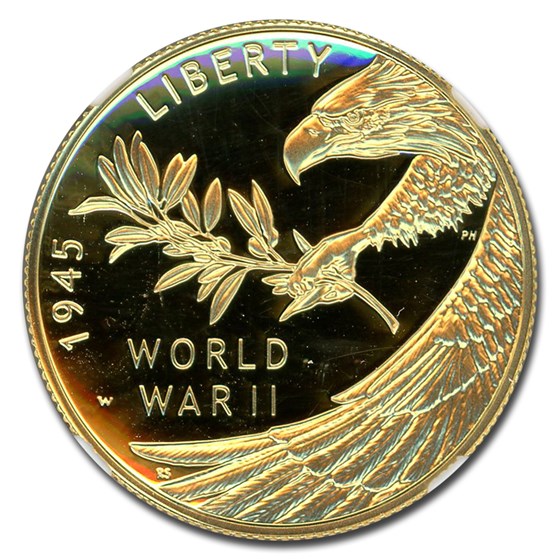 Buy 2020-W World War II Gold 75th Anniversary PF-70 | APMEX