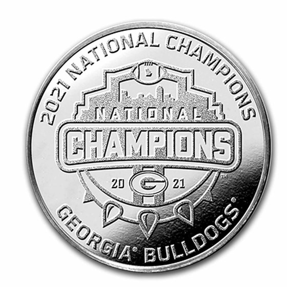 Buy 2021 1 oz Silver Round - Georgia Bulldogs (National Champions) | APMEX