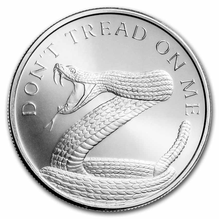 Buy 2021 1 oz Silver Shield Round - Don't Tread On Me Snake | APMEX