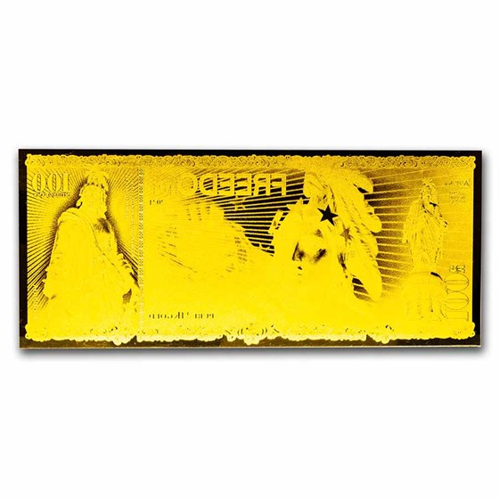 Buy 2021 100 Milligrams Gold Aurum Note Freedom 24K | APMEX