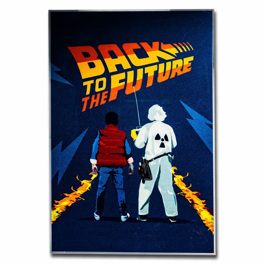 Buy 2021 35 gram Silver Foil Back to the Future Doc & Marty (Scruffy ...