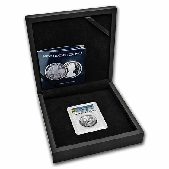 Buy 2021 Alderney 2 oz Silver New Gothic Crown PR-70 PCGS | APMEX