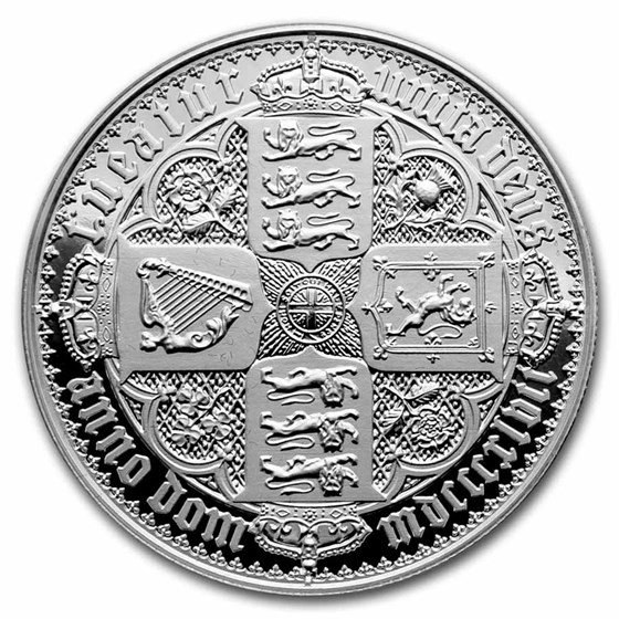 Buy 2021 Alderney 2 oz Silver New Gothic Crown PR-70 PCGS | APMEX