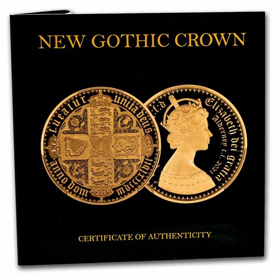 Buy 2021 Alderney Gold New Gothic Crown PR-70 PCGS | APMEX