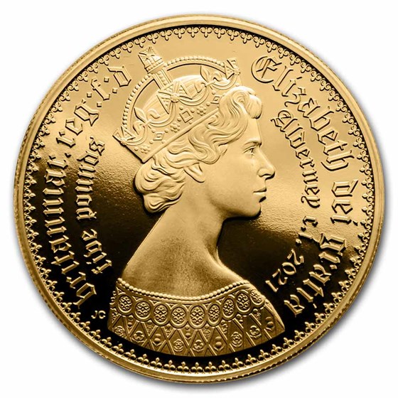 Buy 2021 Alderney Gold New Gothic Crown PR-70 PCGS | APMEX