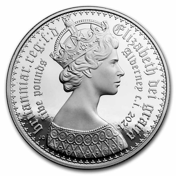 Buy 2021 Alderney Silver New Gothic Crown PR-70 PCGS | APMEX