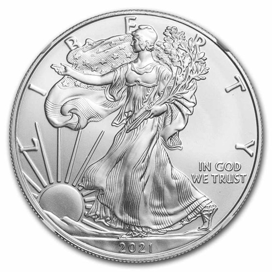 Buy 2021 American Silver Eagle (Type 1) MS-69 NGC (Last Day) | APMEX