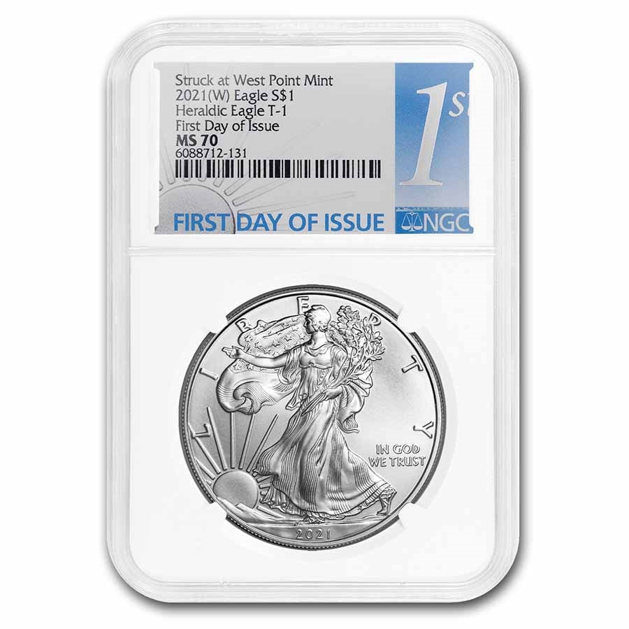 Buy 2021 American Silver Eagle (Type 1) MS-70 NGC (FDI) | APMEX