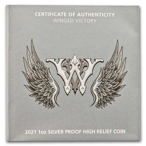 2021 Australia 1 oz Silver Proof Winged Victory High Relief
