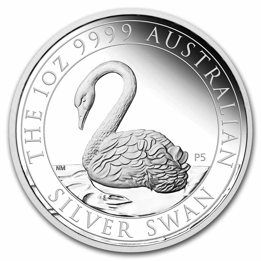 APMEX - 2021 Australia 1 oz Silver Swan PR-70 PCGS (FDI, Swan Label)