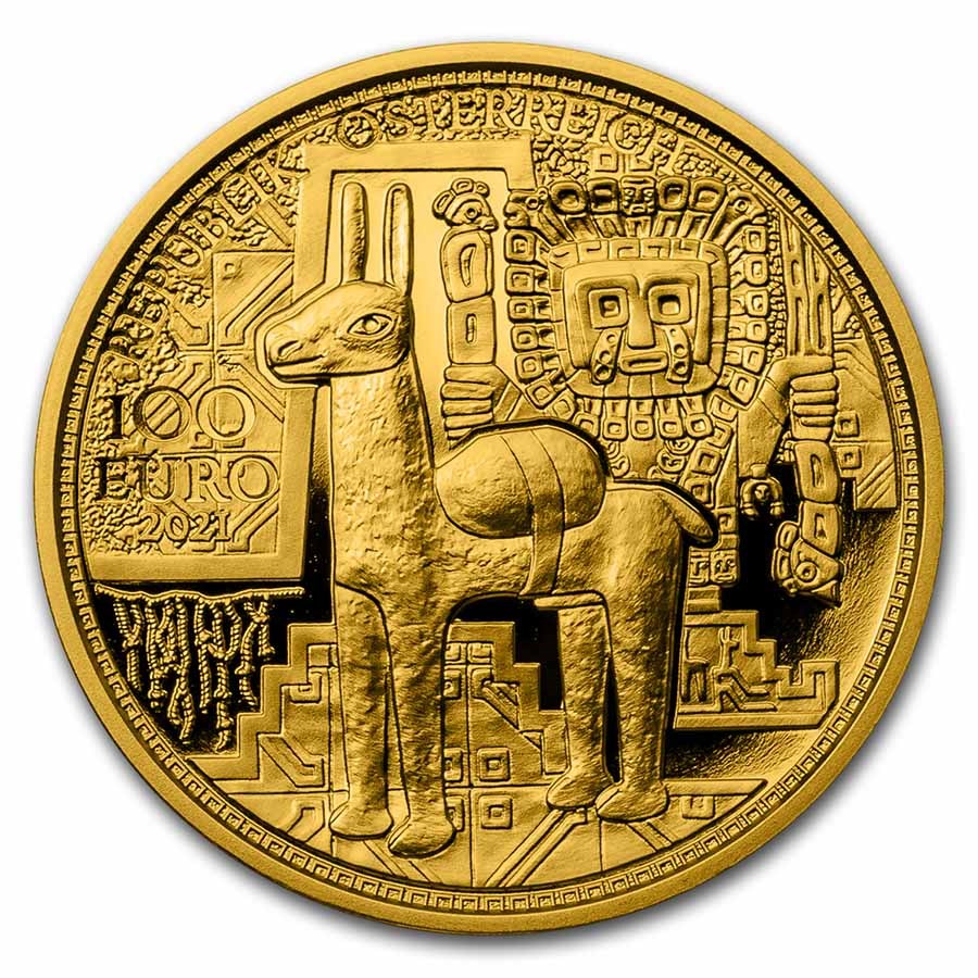 Buy 2021 Austria Pf Gold €100 Magic of Gold (Gold of the Incas) | APMEX