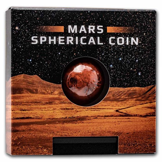 Buy 2021 Barbados 1 oz Silver Mars Red Sphere Coin | APMEX