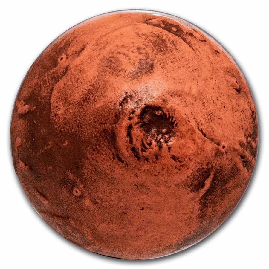 Buy 2021 Barbados 1 oz Silver Mars Red Sphere Coin | APMEX