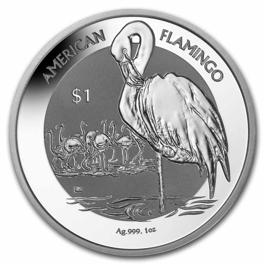 Buy 2021 BVI 1 oz Silver Flamingo Reverse Frosted BU | APMEX
