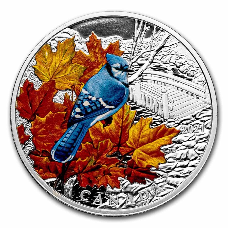 Buy 2021 Canada 1 oz Silver $20 Colorful Birds: Blue Jay | APMEX Buy 2021 Canada 1 oz Silver $20 Colorful Birds: Blue Jay | APMEX
