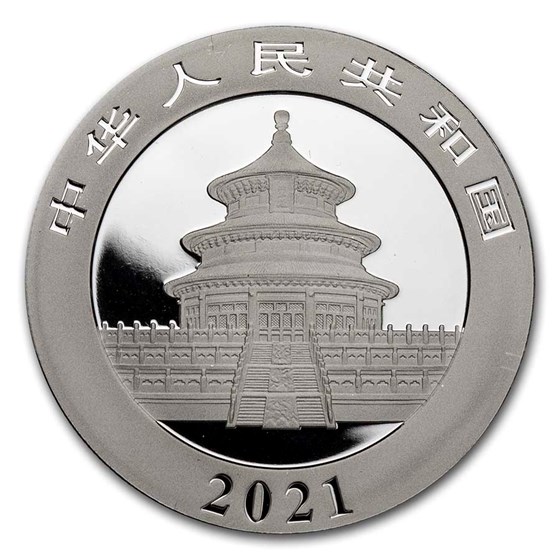 Buy 2021 China 30 gram Colorized Silver Panda | APMEX