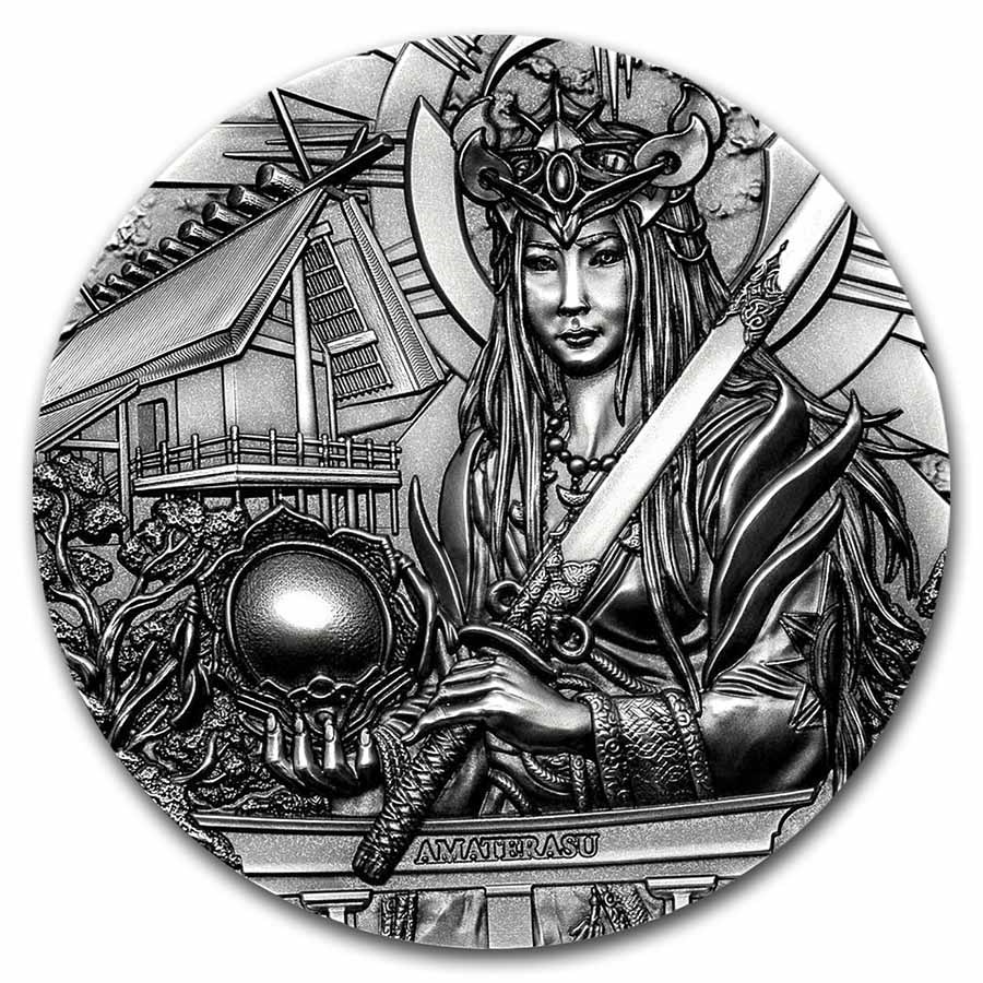 Buy 2021 Cook Islands 3 oz Silver Gods of the World: Amaterasu | APMEX