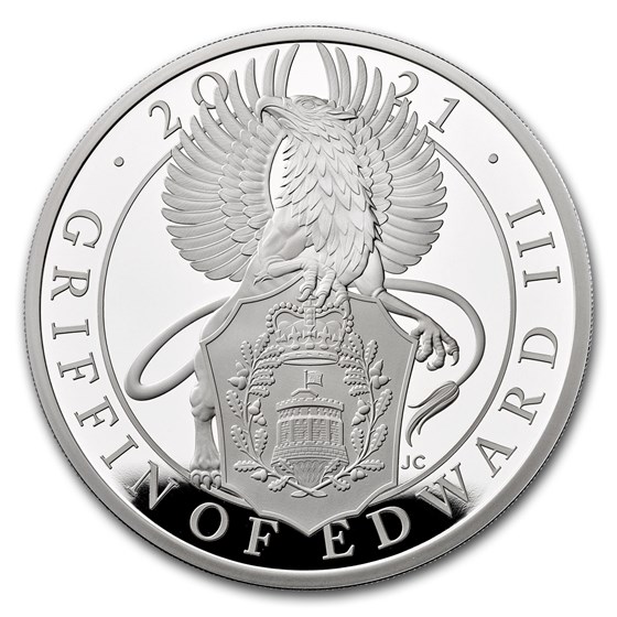 Buy 2021 GB Proof 10 oz Silver Queen's Beasts Griffin (Box & COA) | APMEX