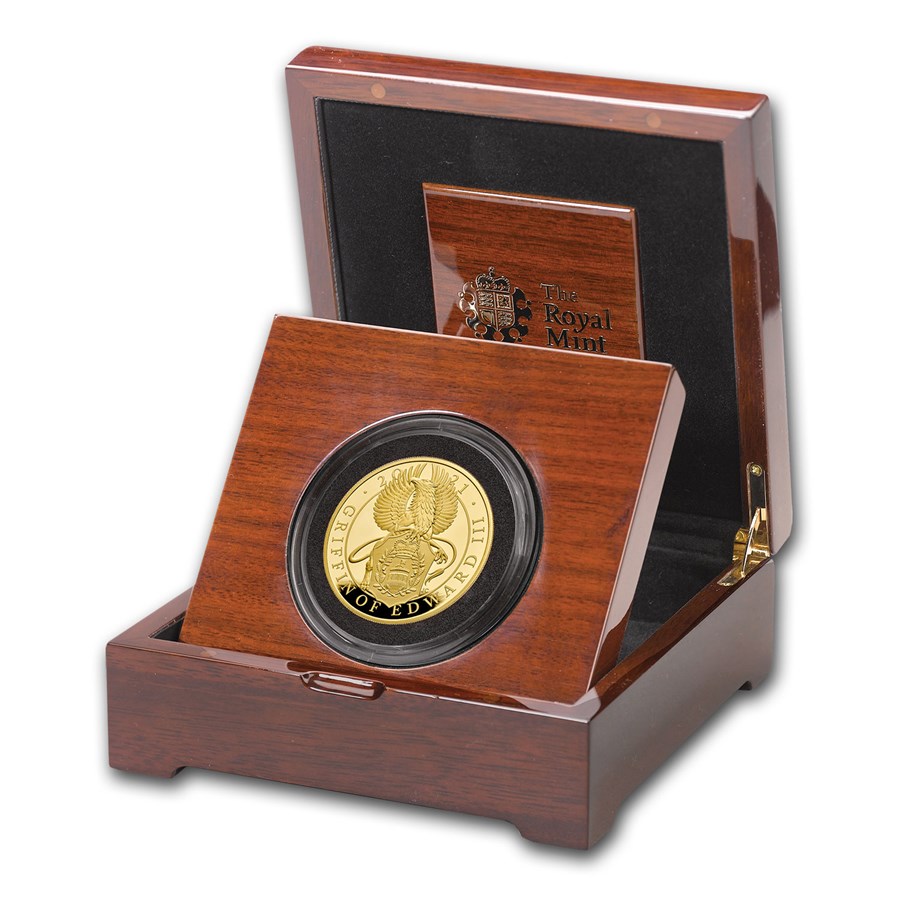 Buy 2021 GB Proof 5 oz Gold Queen's Beasts Griffin (Box & COA) | APMEX