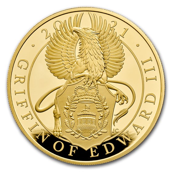 Buy 2021 GB Proof 5 oz Gold Queen's Beasts Griffin (Box & COA) | APMEX