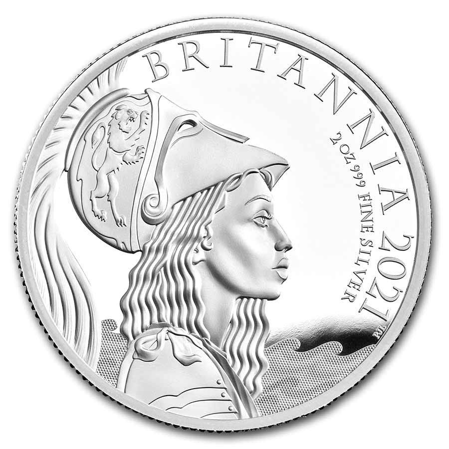 Buy 2021 Great Britain 2 oz Silver Proof Premium Britannia | APMEX