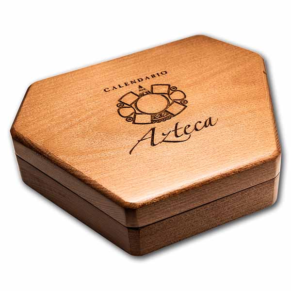 APMEX - 2021 Mexico 1 kilo Silver Aztec Calendar (w/Box & COA)