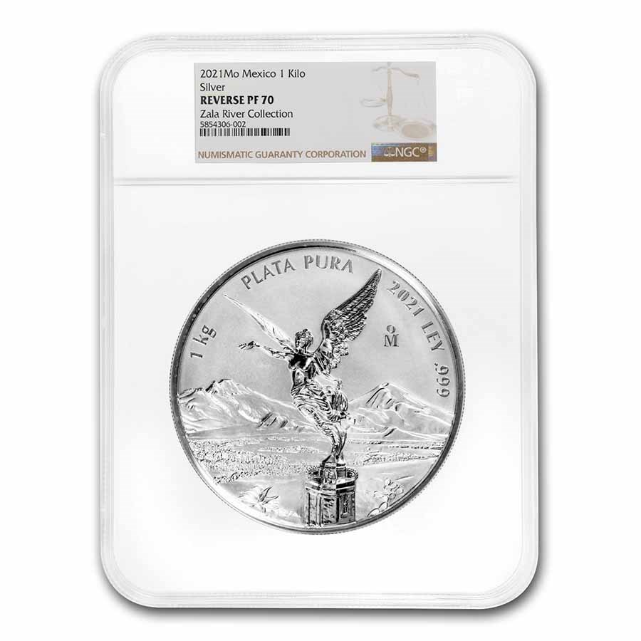 Buy 2021 Mexico 1 kilo Silver Libertad PF-70 NGC | APMEX