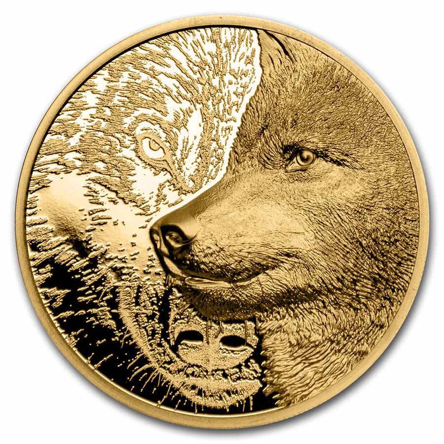 Buy 2021 Mongolia 1/10 oz Gold Proof Mystic Wolf | APMEX