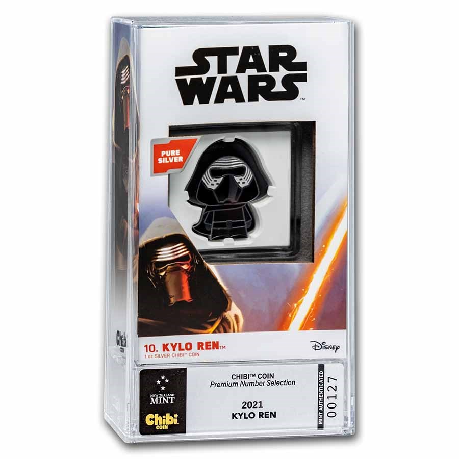 Buy 2021 Niue 1 oz Ag Chibi Coin: Kylo Ren (Numbered Premium) | APMEX