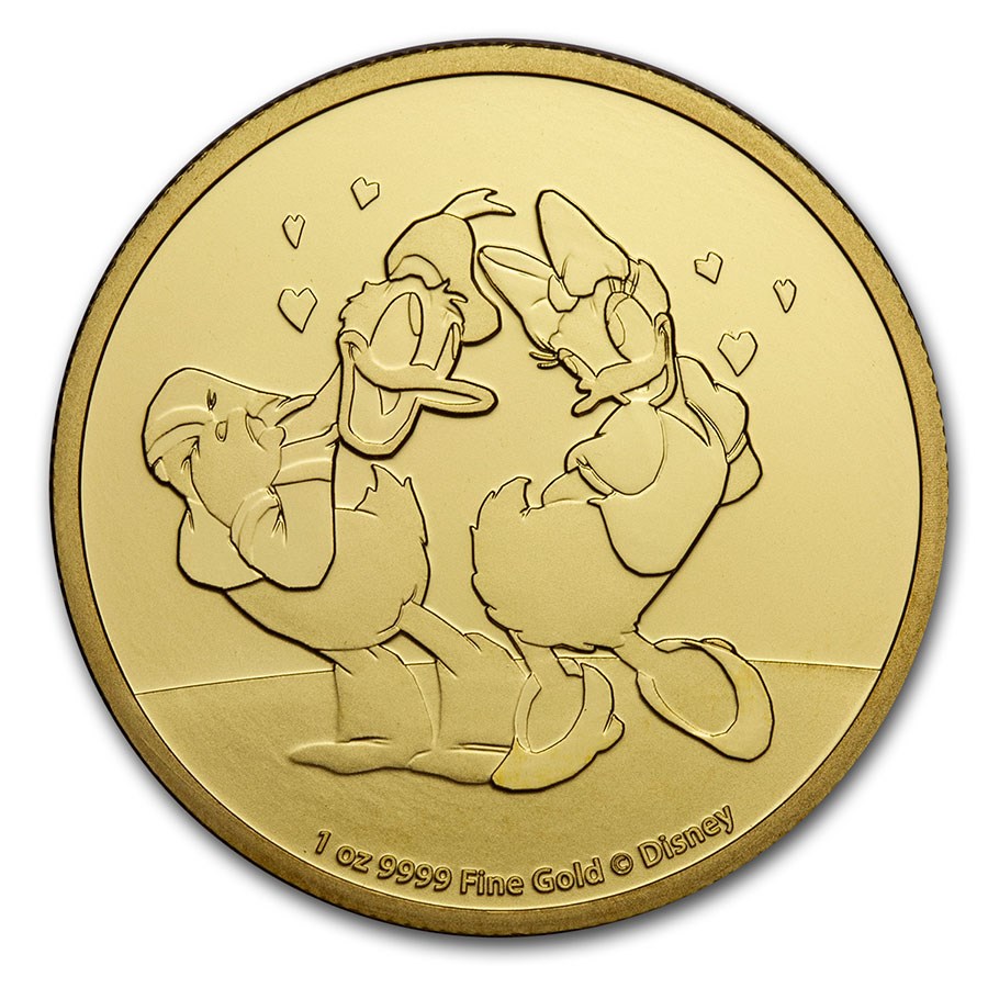 Buy 2021 Niue 1 Oz Gold 250 Disney Donald And Daisy Duck Bu Apmex