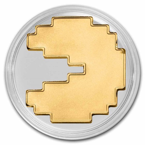 Buy 2021 Niue 1 oz Gold $250 PAC-MAN™ Shaped Coin (Regular Capsule) | APMEX