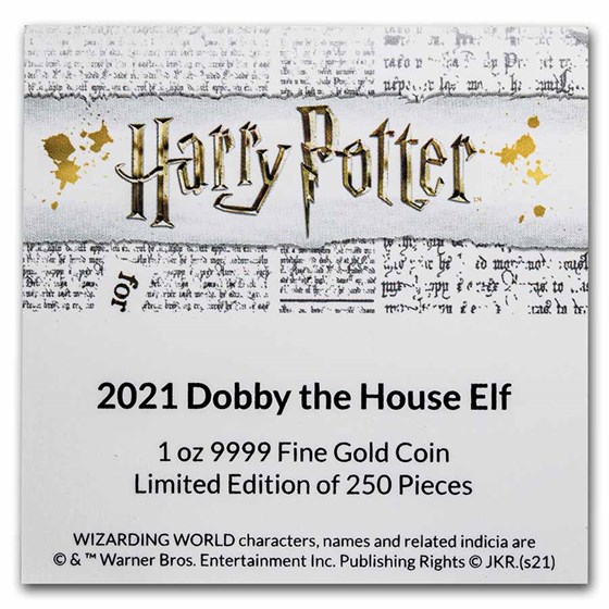 Buy 2021 Niue 1 oz Proof Gold Coin: Dobby the House Elf | APMEX