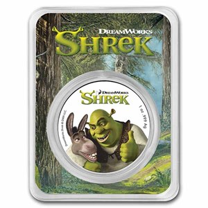 Buy 2021 1 oz $2 Silver Shrek 20th Coin Anniv Color | APMEX