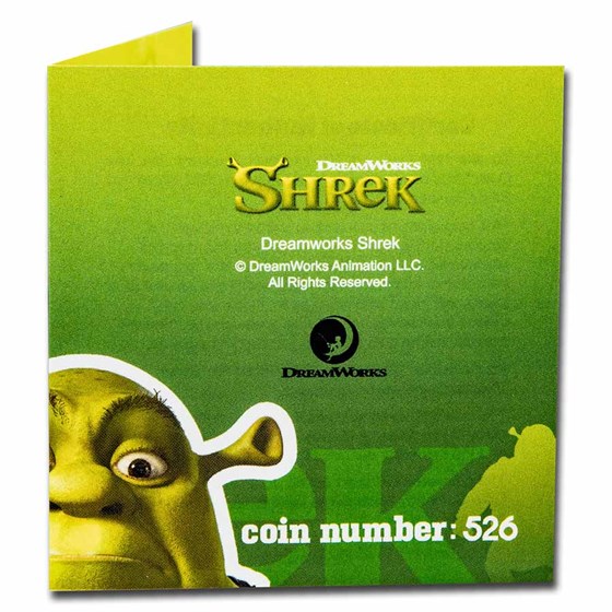 Buy 2021 Niue 1 oz Silver $2 Shrek Shaped Coin (Colorized) | APMEX