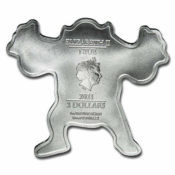 Buy 2021 Niue 1 oz Silver $2 Shrek Shaped Coin (Colorized) | APMEX