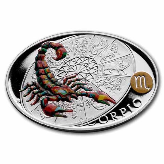 Buy 2021 Niue 1 oz Silver Proof Signs of Zodiac: Scorpio | APMEX