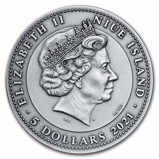 Buy 2021 Niue 2 oz Antique Silver Bushido | APMEX