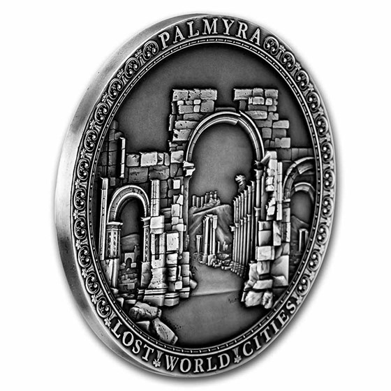 Buy 2021 Niue 2 oz Antique Silver Lost World Cities: Palmyra | APMEX