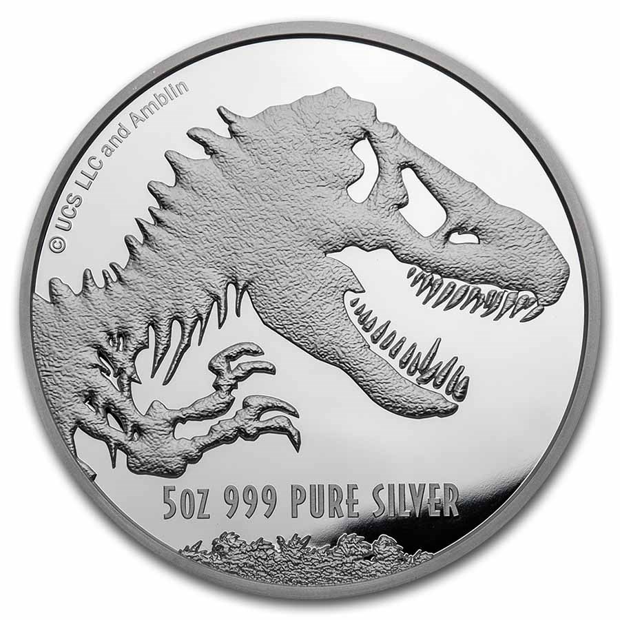 Buy 2021 Niue 5 oz Silver $10 Jurassic World Coin BU | APMEX