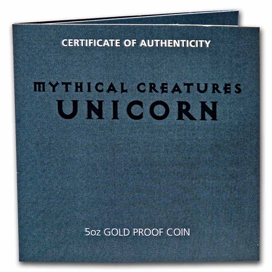 Buy 2021-P Australia 5 oz Gold Mythical Creatures Unicorn Proof | APMEX