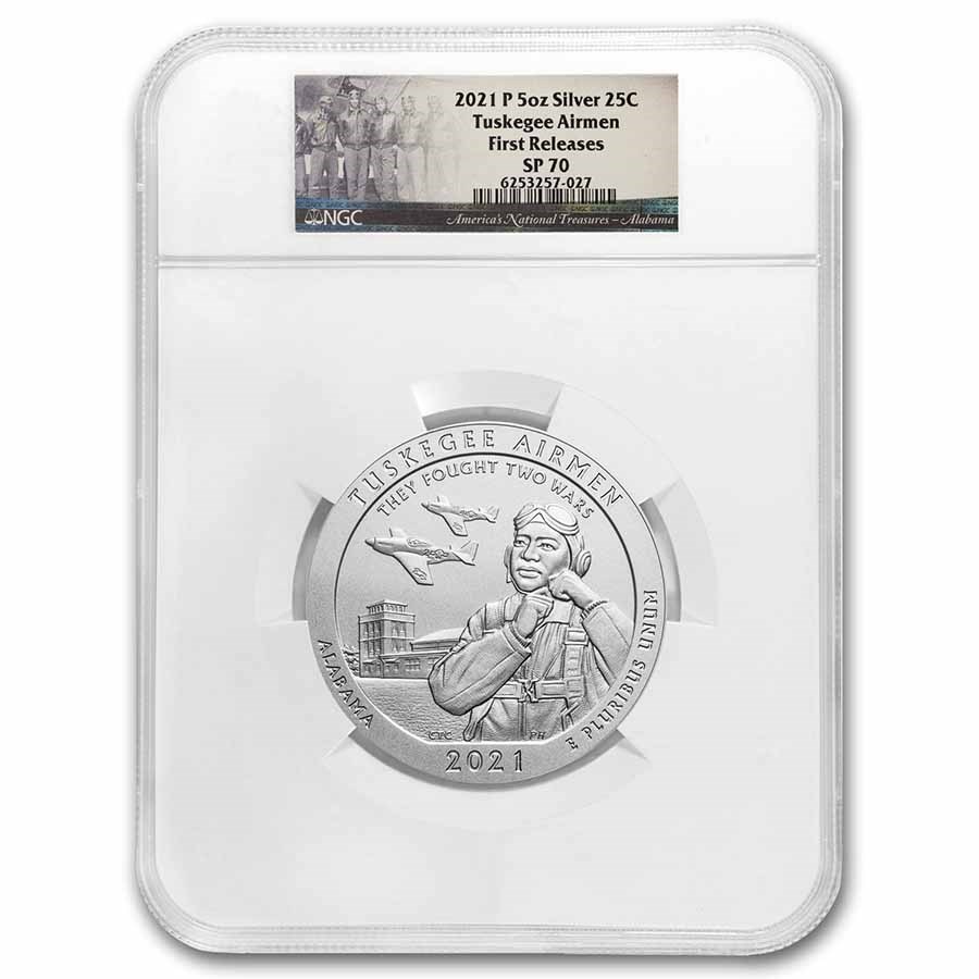 Buy 2021-P Silver ATB Tuskegee Airmen Historic Site SP-70 NGC (FS) | APMEX