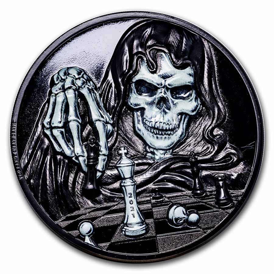 Buy 2021 3 oz Silver You Can't Cheat Death Checkmate | APMEX